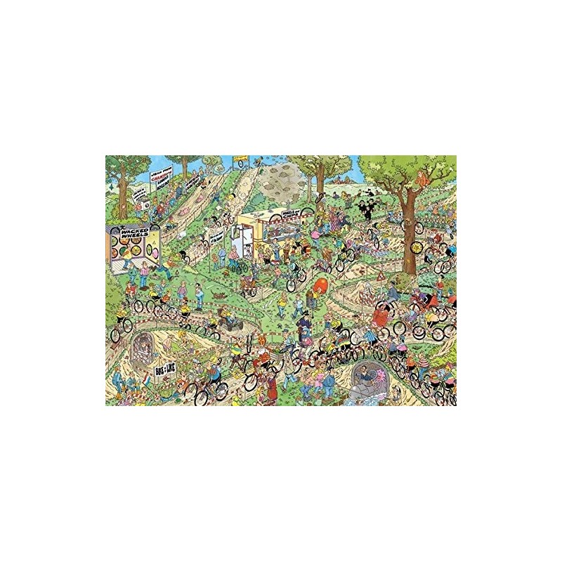 Descubre el arte oculto en un vibrante ciclocrós 1000pzs