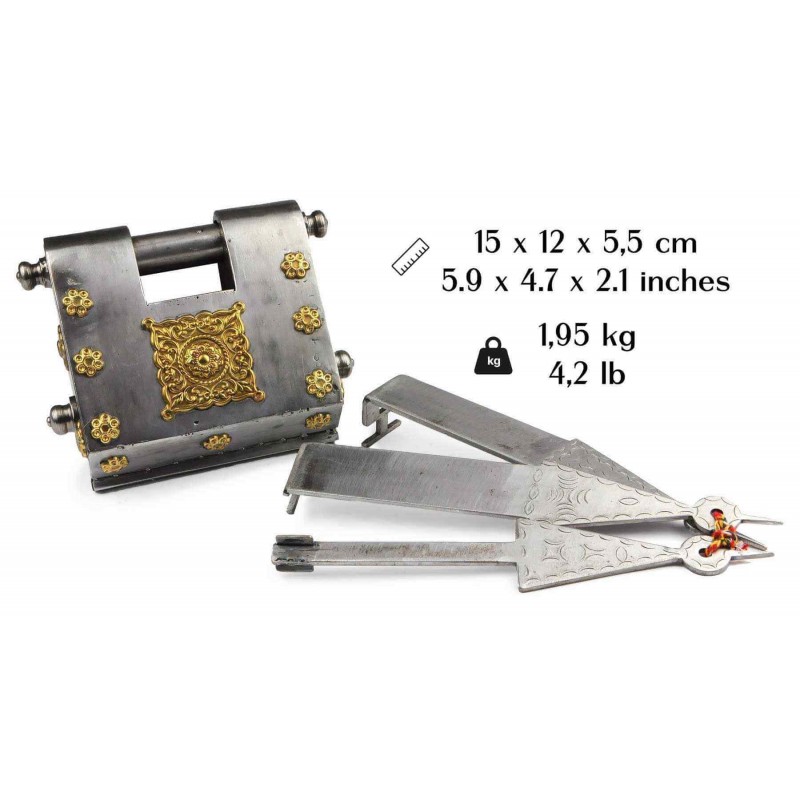 Big 3 Key Iron Puzzle Lock - kubekings.com