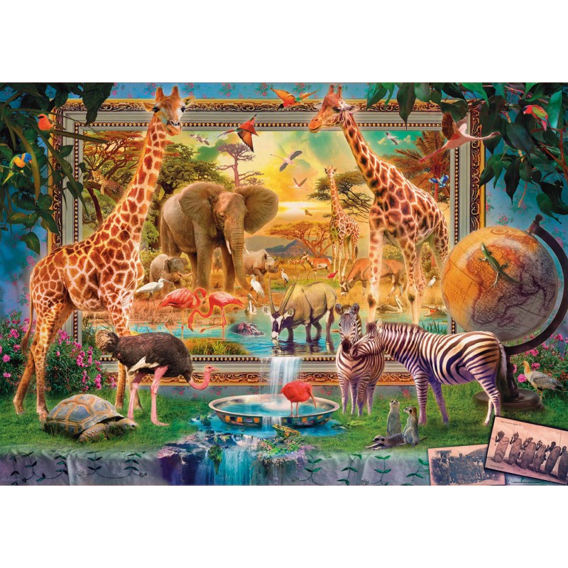 Dale vida a la sabana: Puzzle 4000 piezas vibrante