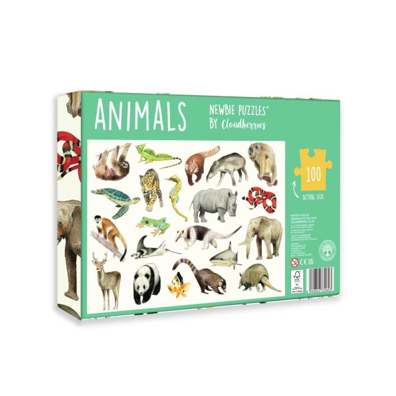 Recrea la magia del reino animal en 100 piezas