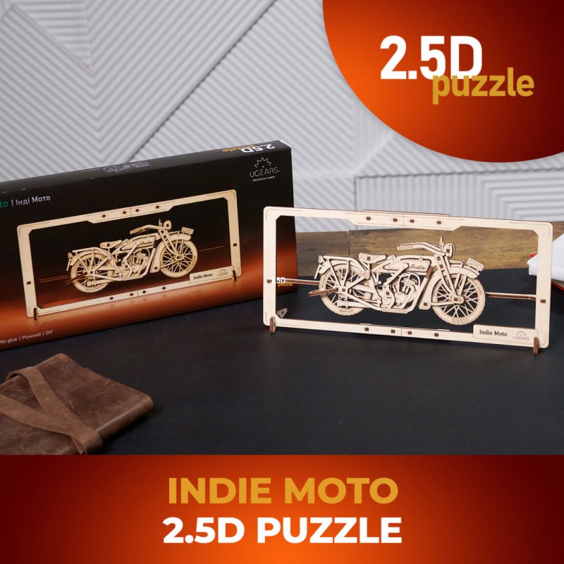Puzzle 2,5D Indie Moto: El espíritu de la carretera en un puzzle DIY
