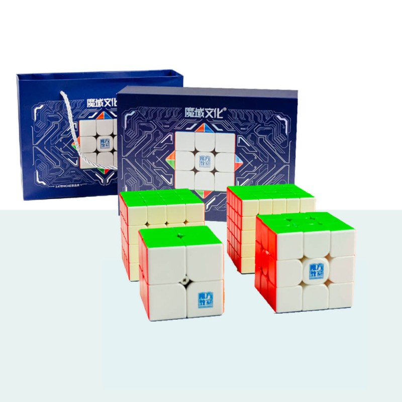 Pack MeiLong SpeedCubing M - 4 cubos magnéticos