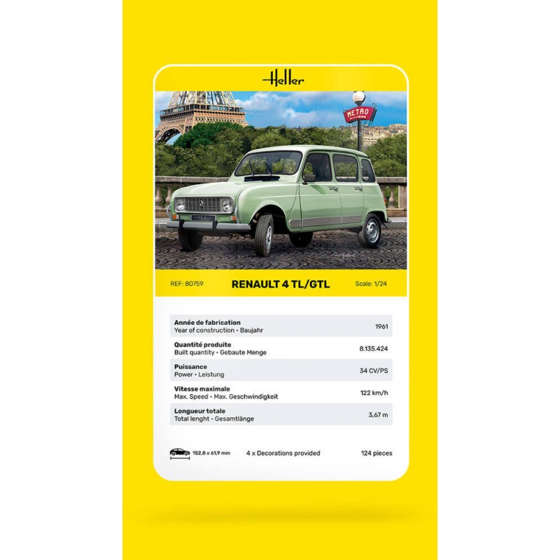 ¡Lleva a casa el icónico Renault 4TL/GTL en miniatura! 🚗 - kubekings
