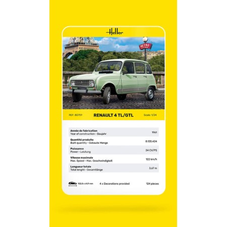 ¡Lleva a casa el icónico Renault 4TL/GTL en miniatura! 🚗 - kubekings