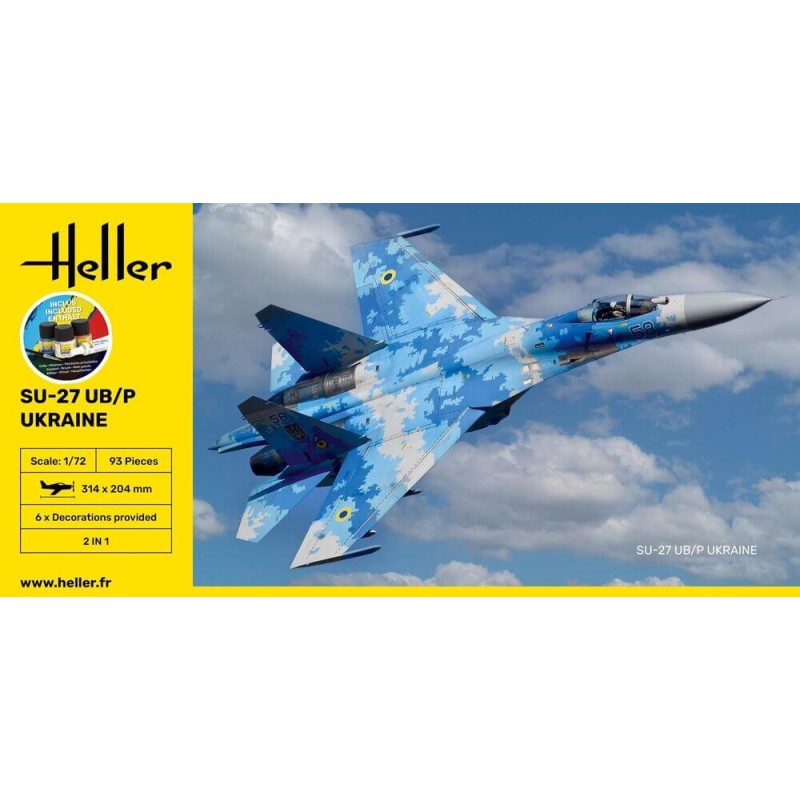 ¡Consigue el Starter Kit SU-27 UB/P Ukraine y construye tu avión! 🛩️