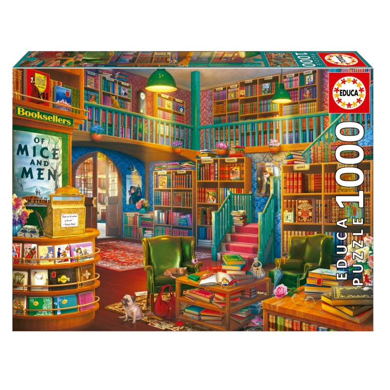 📚 Puzzle de Librería 1000 Piezas - Sumérgete en Libros