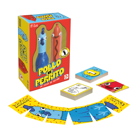 🐔 Pollo VS Perrito - Divertido Juego de Cartas Familiar