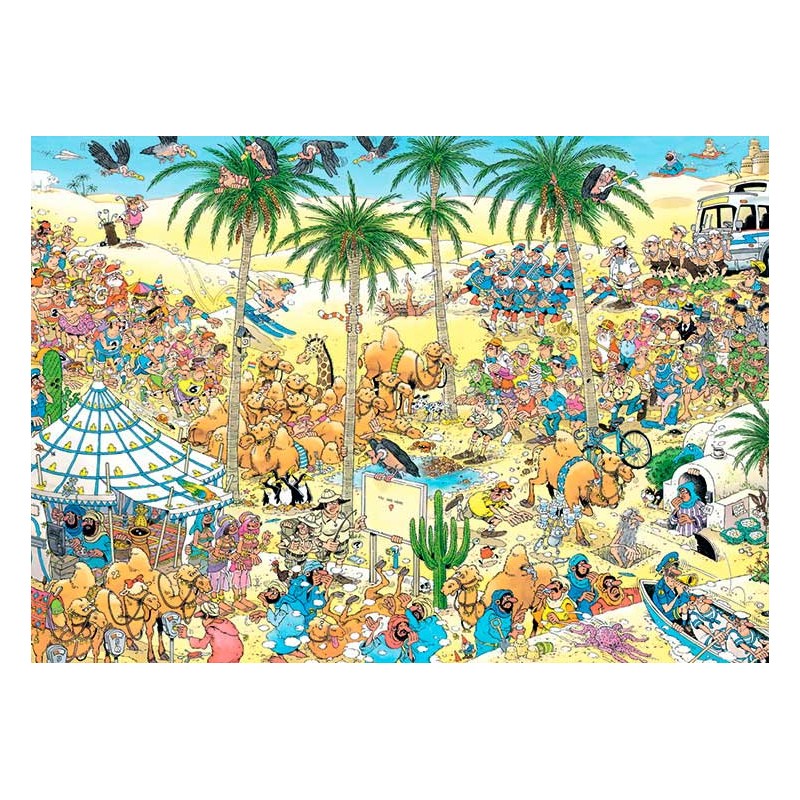 Puzzle El Oasis 1000 Piezas - ¡Diversión en el desierto! 🌴