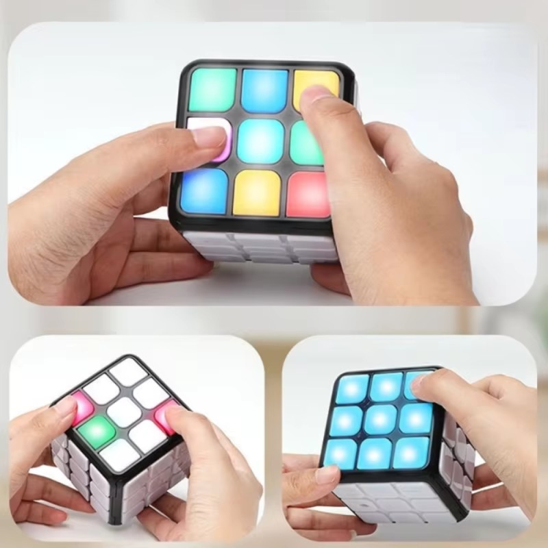 Electronic Cube Game 3x3 – Diversión Electrónica Interactiva 🧠