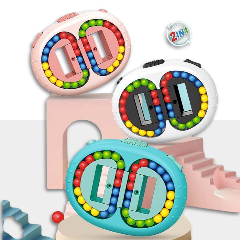 Magic Beans Mini Slide 2 in 1 - Rompecabezas de Bolsillo Desafiante 🔴