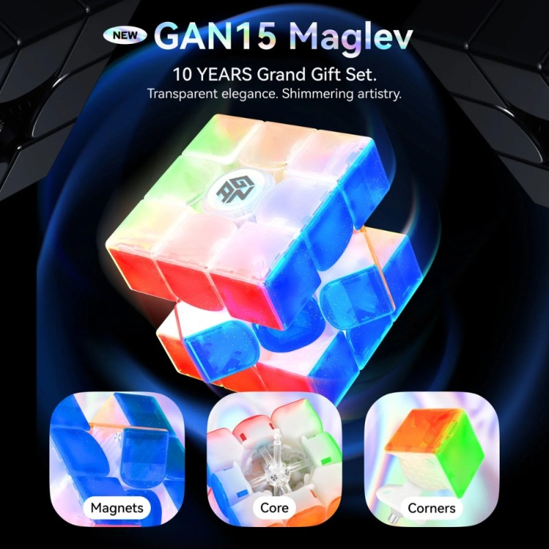 GAN15 MagLev UV 3x3 (10th Anniversary Edition), Tecnología y Elegancia