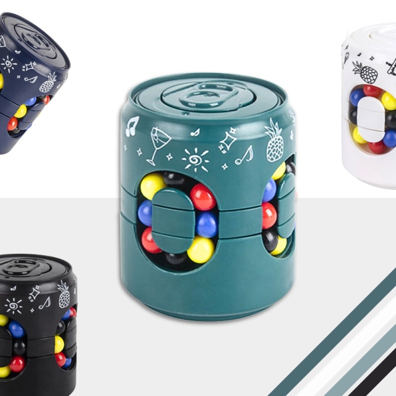 Magic Beans Cylinder Spinner - Rompecabezas de bolas y Spinner 🥫
