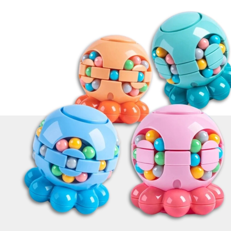 Magic Beans Mini Octopus Slide - Rompecabezas y Spinner Adorable 🐙