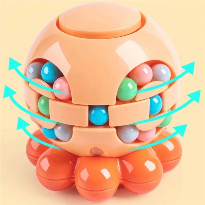 Magic Beans Mini Octopus Slide - Rompecabezas y Spinner Adorable 🐙