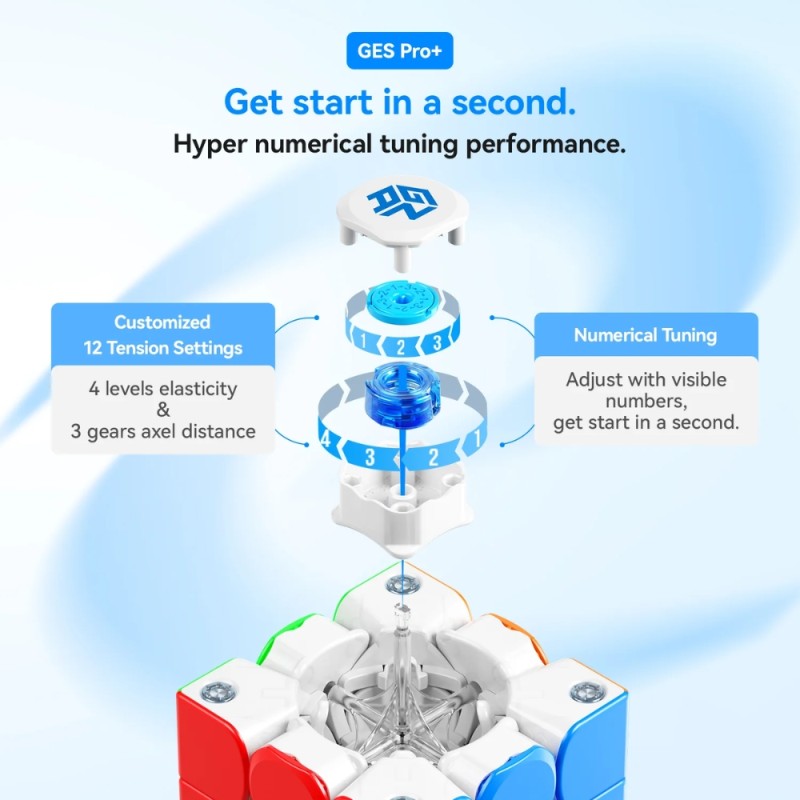 GAN 356 M E - Tecnología Avanzada para Speedcubing 🤩