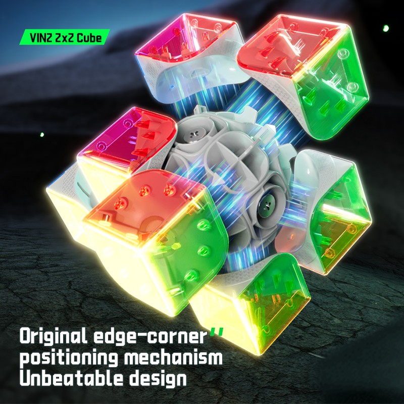 VIN Cube 2x2 (Ball Core - UV Coated) - Precisión en Speedcubing 🤩