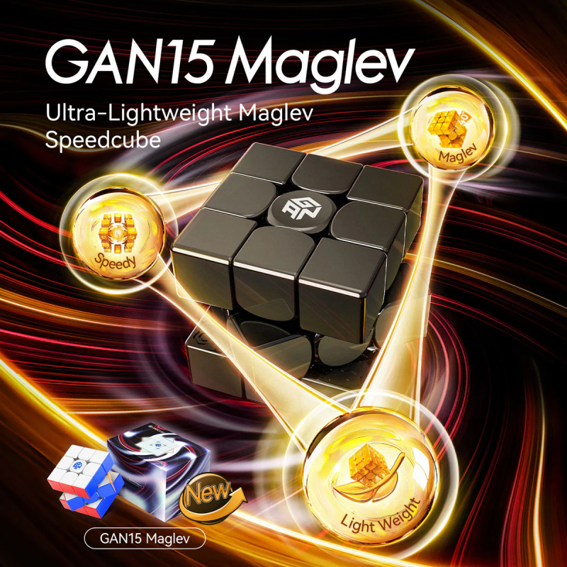 GAN15 MagLev Frosted - El Mejor Speedcube 3x3 de GAN 🔥