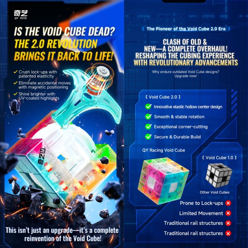 QiYi Speed Void Cube 3x3 UV - Edición Limitada 😍