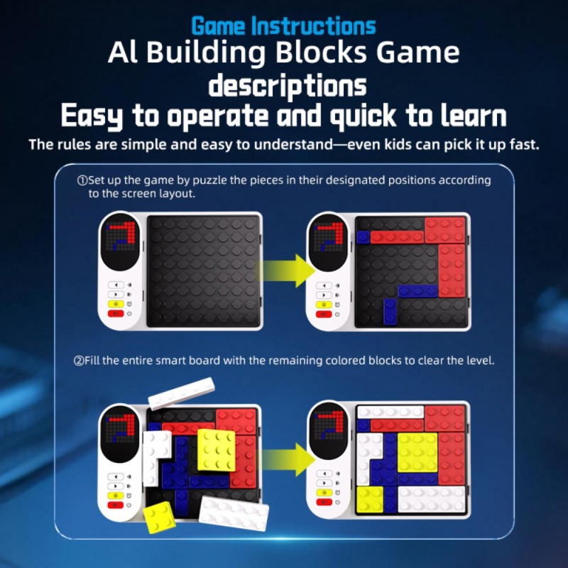 MoYu AI Building Blocks – Juego inteligente de bloques (8+)
