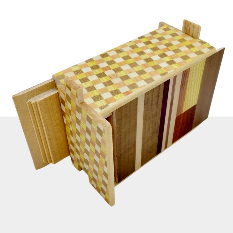 Caja secreta japonesa Yosegi Creative 4 sun 18 etapas – Arte en madera