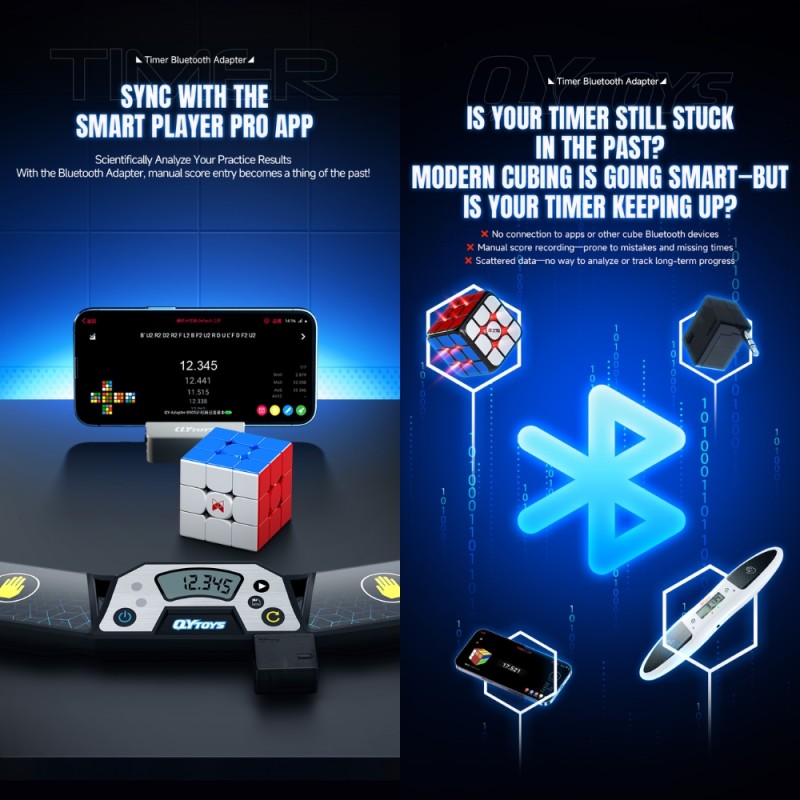 QiYi Timer Bluetooth Adapter – Convierte tu timer en inalámbrico