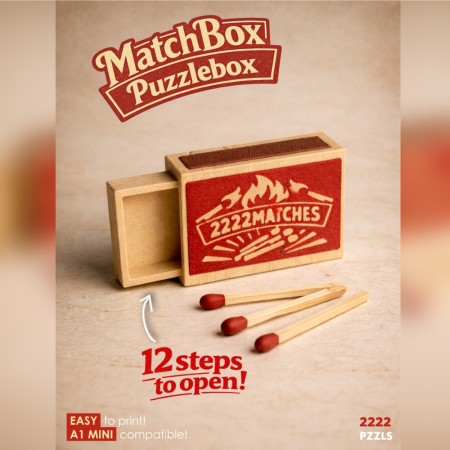 MatchBox Puzzlebox 2222pzzls – Mini rompecabezas mecánico