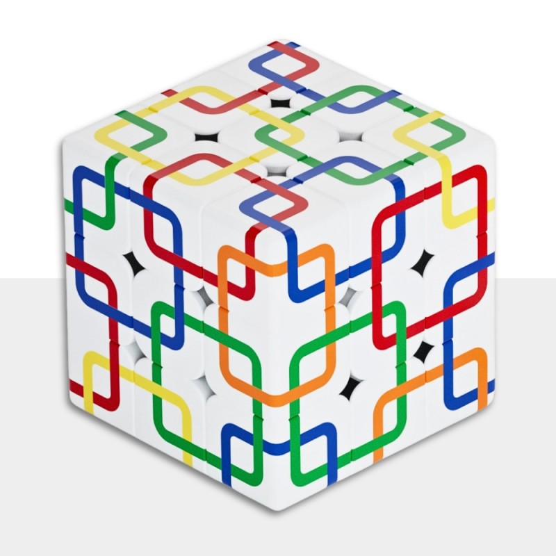 Z-Cube 3x3 Grid Chain – Cubo 3x3 de patrones cuadrados Impresos