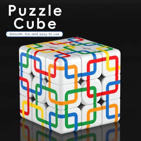 Z-Cube 3x3 Grid Chain – Cubo 3x3 de patrones cuadrados Impresos