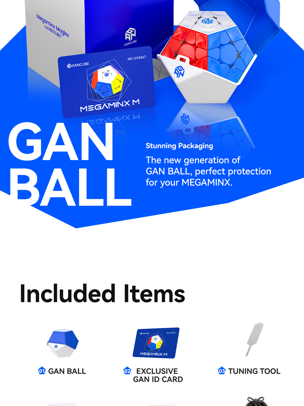 Gan Megaminx Maglev con rivestimento UV - Il futuro dello Speedcubing 🚀