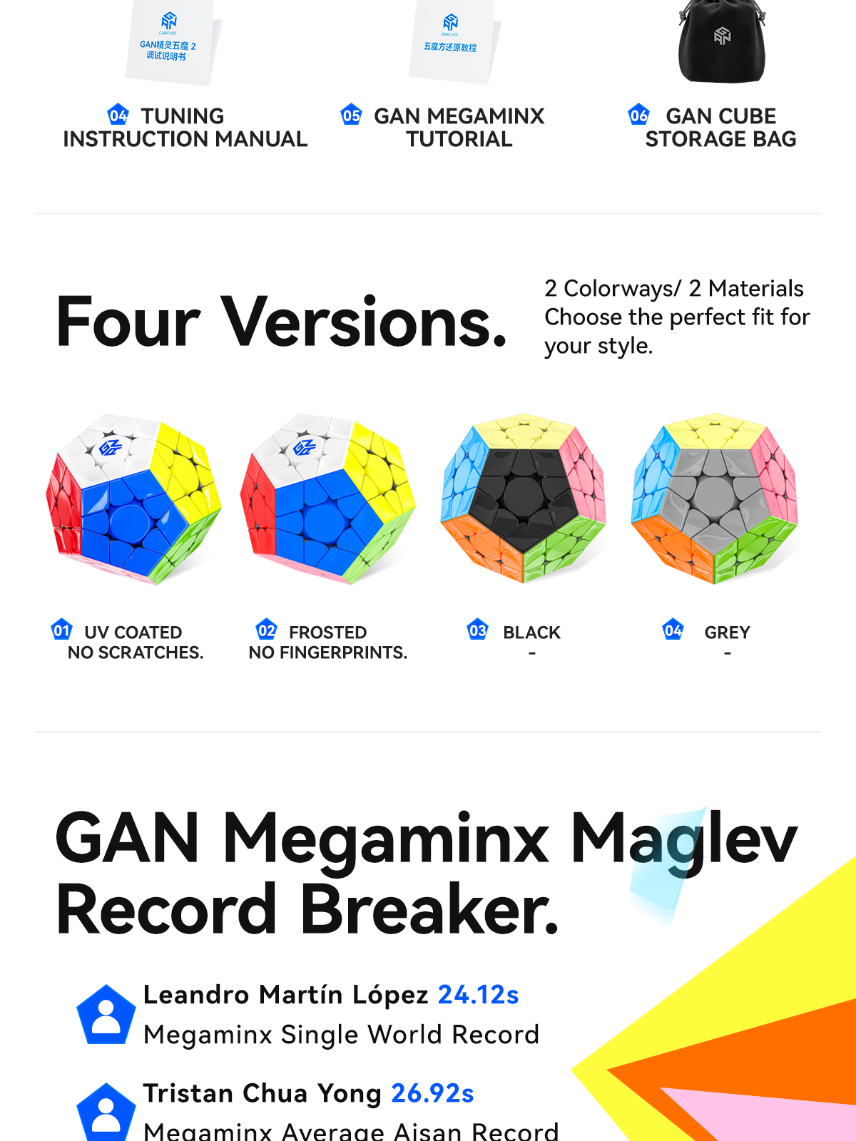 Gan Megaminx Maglev UV-beschichtet - Die Zukunft des Speedcubing 🚀