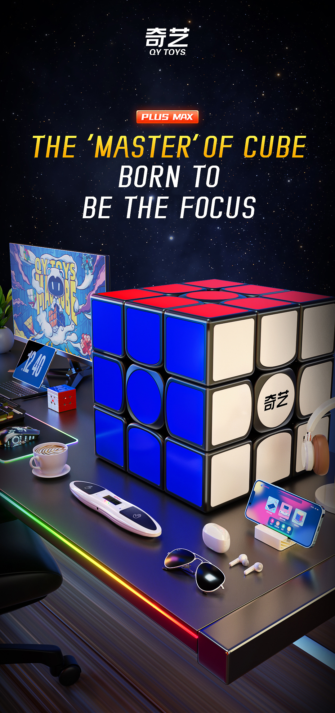 QiYi Warrior Plus Max Box 3x3 (38cm) - Gigante entre Cubos! 🌟